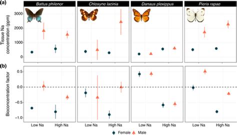 Butterfly Species Vary In Sex‐specific Sodium Accumulation From Larval