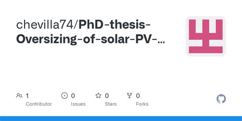 Github Chevilla74phd Thesis Oversizing Of Solar Pv Dgs As A Business