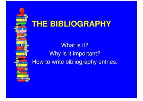The Bibliography Pdf