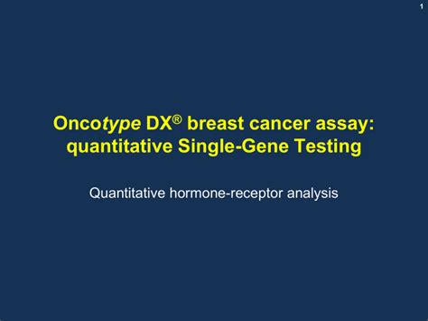 Single Gene Slide Module