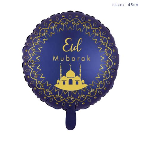 Blue Eid Banner Happy Eid Mubarak Islamic Muslim P Vicedeal