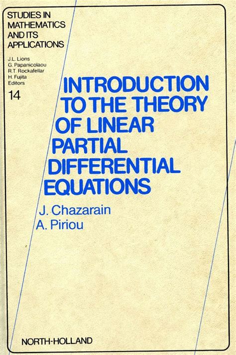 Introduction To The Theory Of Linear Partial Differential Equations Premiumjs Store