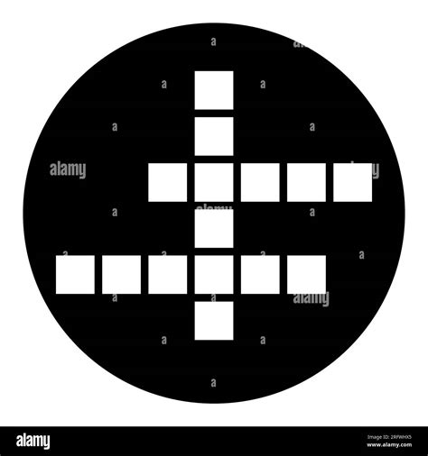Crossword Concept Icon Cross Word Graphic Symbol Web Flat Vector