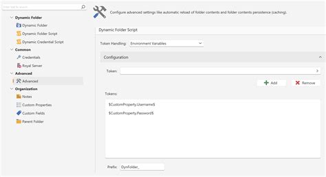 Dynamic Folder Use Environment Variables For Replacement Tokens