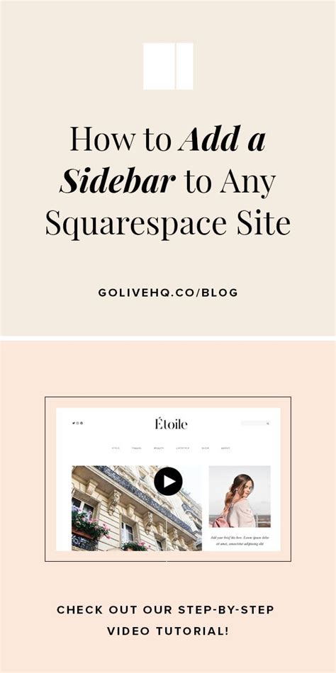 Squarespace Templates With Sidebar