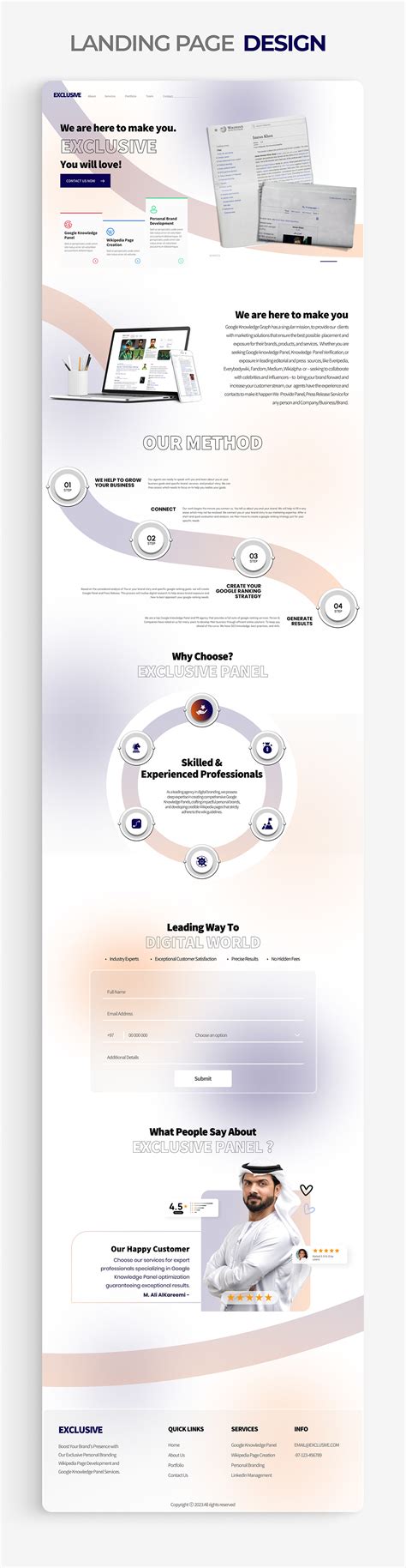 Exclusive Panel Web UX UI Design Behance