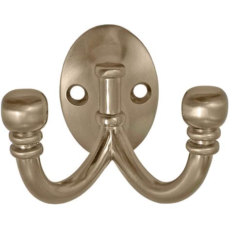 Antique Nickel Double Coat Hook Wilko