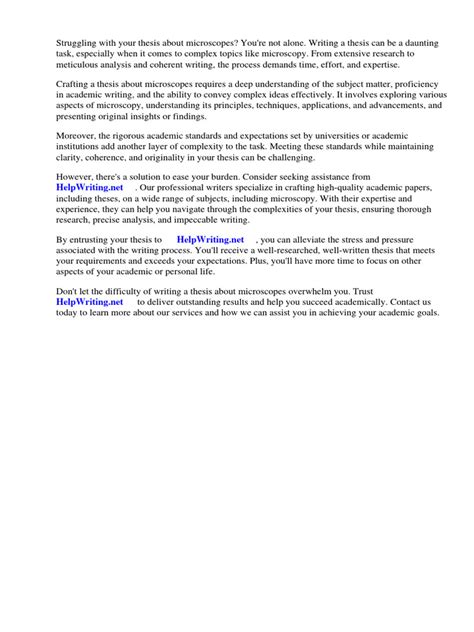 Thesis About Microscope Pdf Optics Science