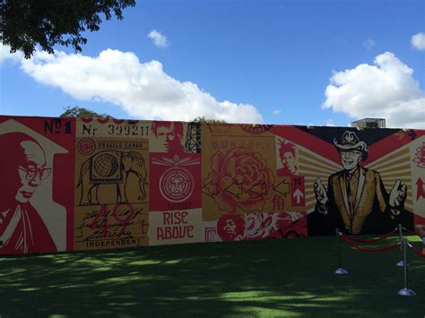 Shepard Fairey At Wynwood Walls For Art Basel Wynwood Walls Street