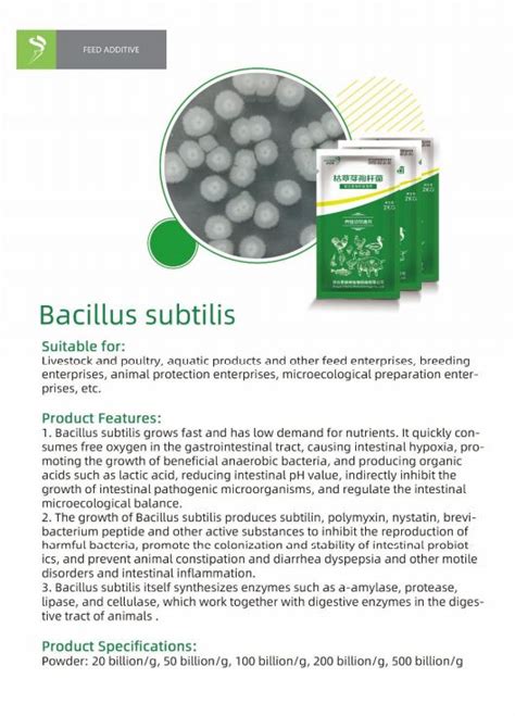 Alex Su On Linkedin Bacillus Subtilis Suitable For Livestock And Poultry Aquatic Products…