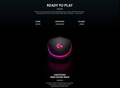 Logitech G LIGHTSYNC Gaming Mouse