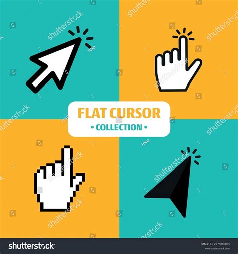 Pointer Cursor Icons Web Arrows Cursors Stock Vector Royalty Free 2275885805 Shutterstock