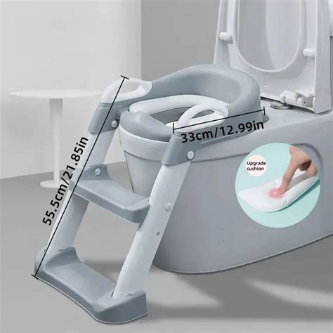 Регулируема и сгъваема седалка за обучение на деца с стълба Temu Bulgaria