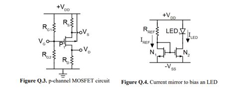 Solved The Pmos Field Effect Transistor In The Circuit Shown