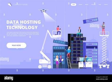 Data Center And Hosting Network Internet Database Configuration And Maintenance Build Server