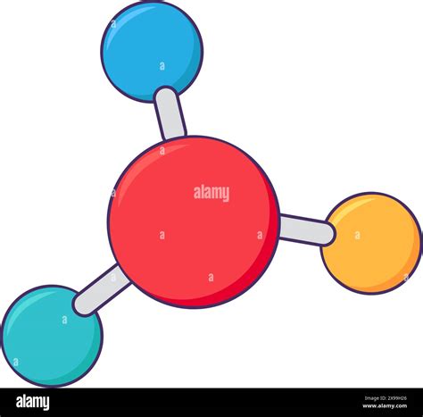 structure of simple molecule of medicine icon synthesis of complex