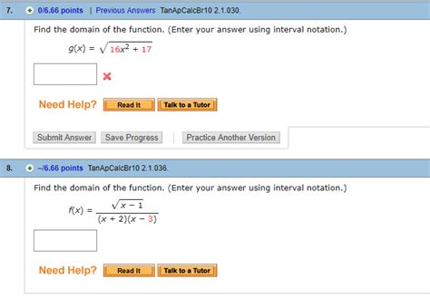 Solved Points Previous Answers TanApCalcBr Chegg Com
