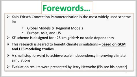 Ppt Multiscale Kain Fritsch Scheme Formulations And Tests Powerpoint Presentation Id 6333581