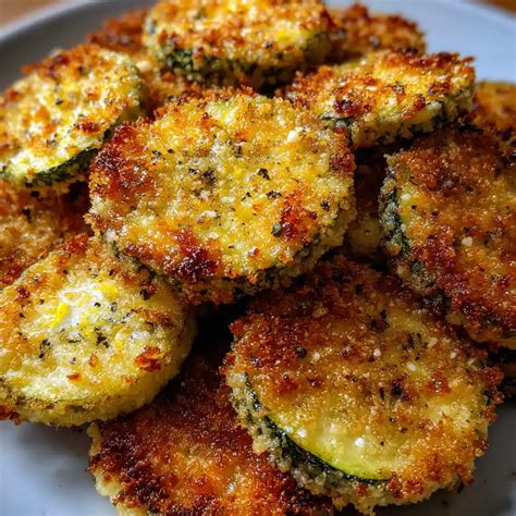 Fried Zucchini Recipe Parmesan Crust With Lemon Zest