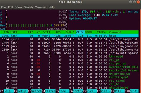 Monitoring System Menggunakan Terminal Di Linux Ubuntu JKS Professional
