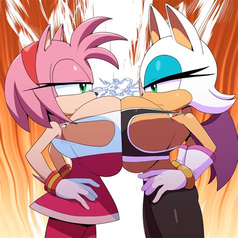 Rule 34 2girls Amy Rose Anthro Anthro On Anthro Anthro Only Bat Bat