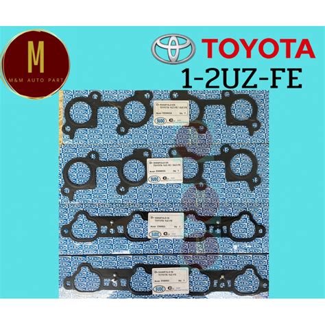 ประเก็นไอดี ไอเสีย Toyota 1 2uz Feเหล็กล้วนcrown Celsior Uzs131 Ls400