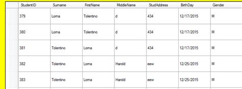 Sql Server Record Update In Different Row Vb Net Stack Overflow