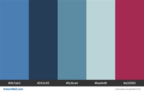 Hacker Scheme Colors 3 Hex Colors 4b7eb3 243c55 5c8ca4 Bad4d8
