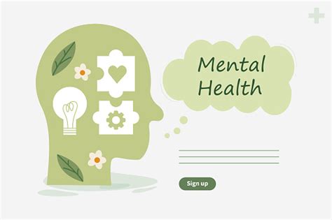 건강한 정신력과 자기 관리 일러스트레이션 세트 자신감을 느끼고 긴장을 풀고 받아들이고 사랑하십시오 Mental Wellbeing에 대한 스톡 벡터 아트 및 기타 이미지