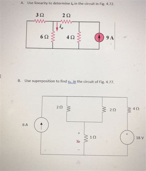 solved a use linearity to determine is in the circuit in