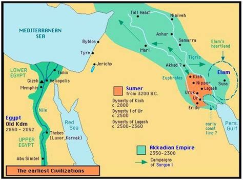 Egypt And Mesopotamia Map Picstank