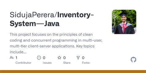 Github Sidujapererainventory System Java This Project Focuses On