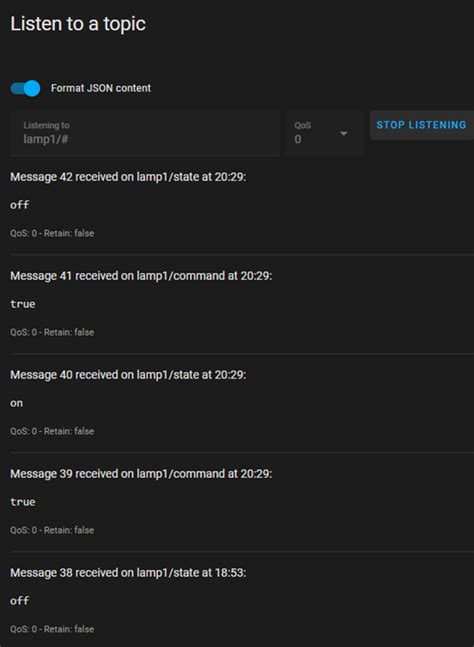 Mqtt Light Not Updating State Configuration Home Assistant Community
