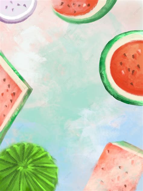 여름 수박 신선한 배경 단순한 여름 멋지다 컷 수박 배경 일러스트 및 사진 무료 다운로드 Pngtree