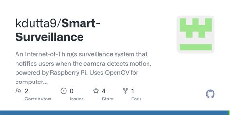 GitHub Kdutta Smart Surveillance An Internet Of Things Surveillance System That Notifies