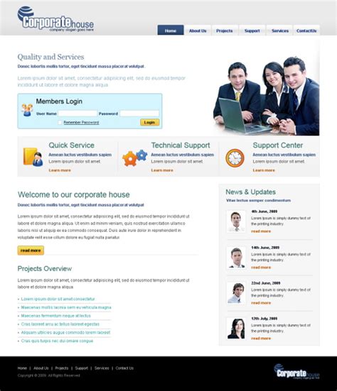 Intelligence Web Template 6398 Business Website Templates