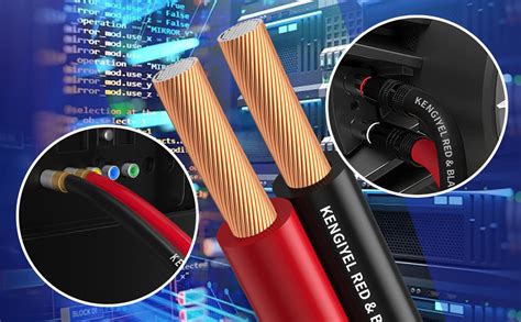 Speaker Wire 12 Gauge 50ft 2 Conductors Red Black Cable Hookup Led
