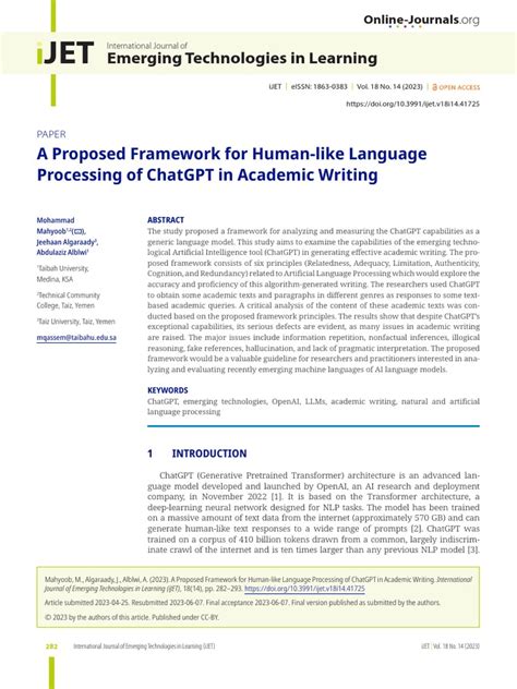 A Proposed Framework For Human Like Language Processing Of Chatgpt In