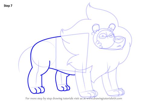 How To Draw Lion From Steven Universe Steven Universe Step By Step