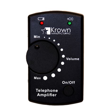Inline Telephone Amplifier Multiplies Sound Up To 35x Black