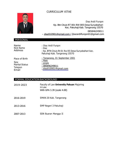 Diaz Ardil Furqon On Linkedin Kepada Yth Bapakibu Hrdrecruitment Dan