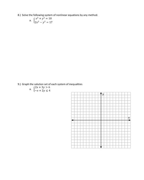 Solved Solve The Following System Of Nonlinear Equations Chegg
