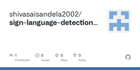 GitHub Shivasaisandela2002 Sign Language Detection In Real Time
