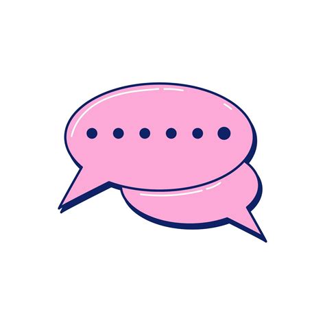 Pink Speech Bubbles 54977617 Vector Art At Vecteezy