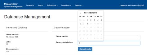database cleanup measurecolor