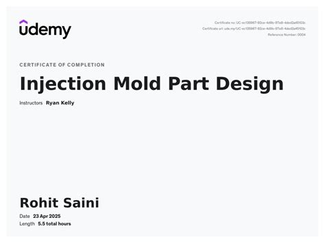 udemy course completion certificate rohit saini