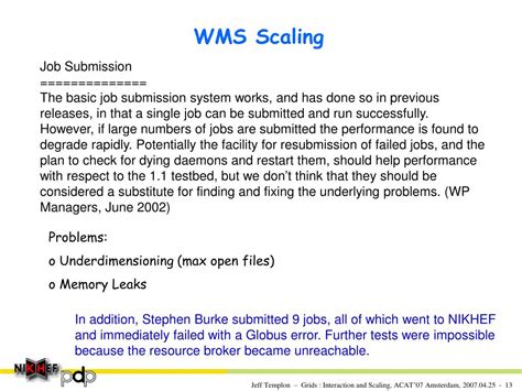 Ppt Grids Interaction And Scaling Analysis On The Grid Powerpoint