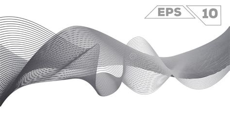 Abstract Monochrome Wave Stock Vector Illustration Of Effect 91009204