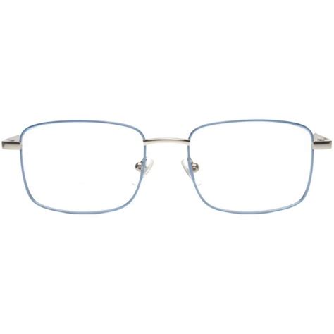 Titanium Full Rim Soft Rectangle Eyeglasses Unisex