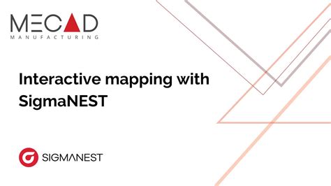 Sigmanest Interactive Mapping Youtube